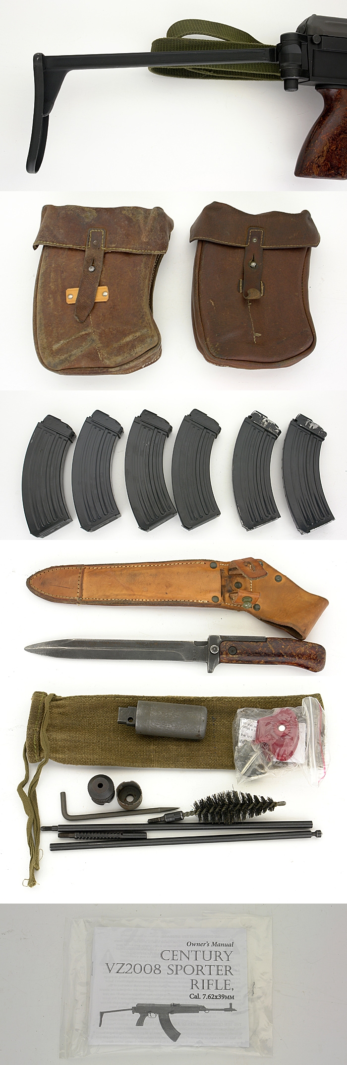 Czech Army Vz2008 Ak-47 Type Semi-Automatic Rifle 7.62x39 With Extras ...