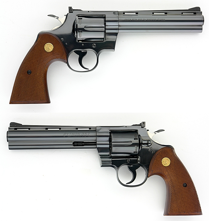 COLT PYTHON 357 MAGNUM 6 INCH REVOLVER MADE 1959 C&R OK MINTY CONDITION ...