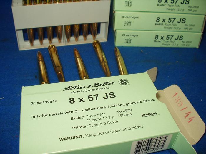 160 Rounds Czech 8x57 Js 196 Grain Fmj Ammo For Sale at GunAuction.com ...