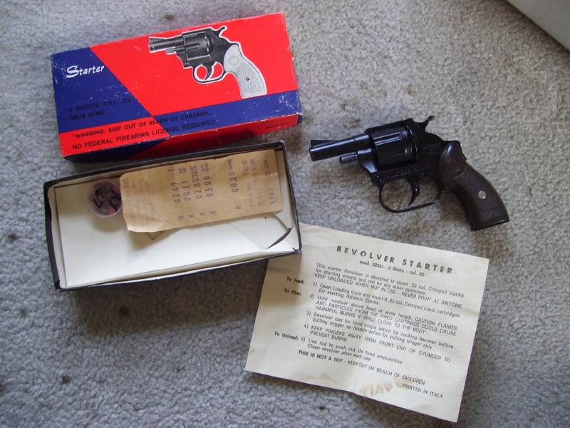 Vintage Starter Pistol Rts Made In Italy .22 Calip For Sale at ...