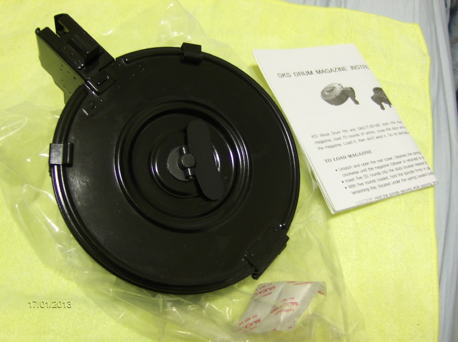 Sks 75 Round Drum Magazine 7.62x39 "New" For Sale at GunAuction.com ...