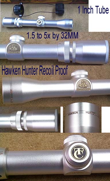 T/C Hawken Hunter 1.5-5x 32 Mm Silver Scope New For Sale at GunAuction ...