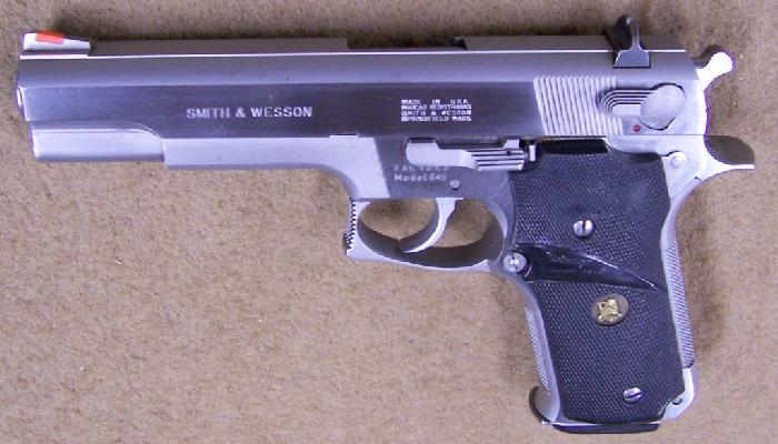 Smith & Wesson Model 645 Stainless Semi-Auto 45acp W/Pachmayrs For Sale ...
