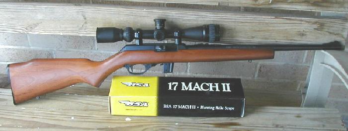 Marlin 17 Mach 2 Semi-Auto W/ Bsa Mach Ii Scope For Sale at GunAuction ...