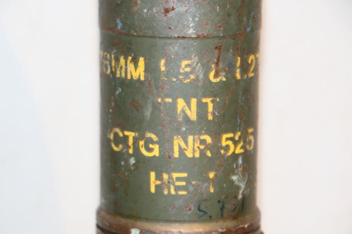 76mm Armored Car Scorpion Tank Artillery Shell For Sale at GunAuction ...