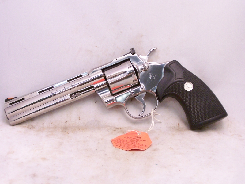Colt, Python, 357 Magnum, Ultimate Stainless, Anib, 6" Bbl, All Papers For Sale at GunAuction ...