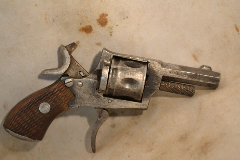 German Velo Dog Revolver, 6 Shot, 22 Short, Folding Trigger, Antique ...