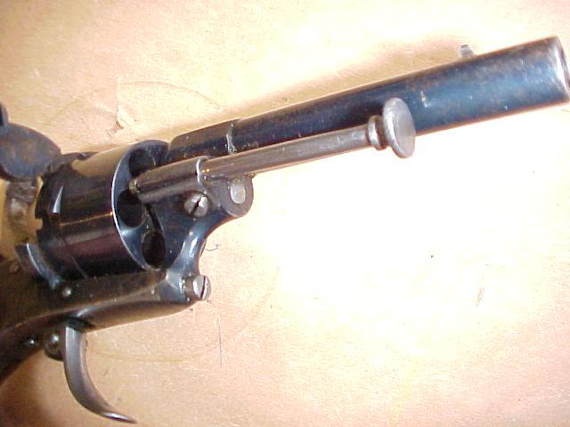 Belgian Pin Fire Revolver Civil War Era, 6 Shot, 7mm Caliber, Antique ...