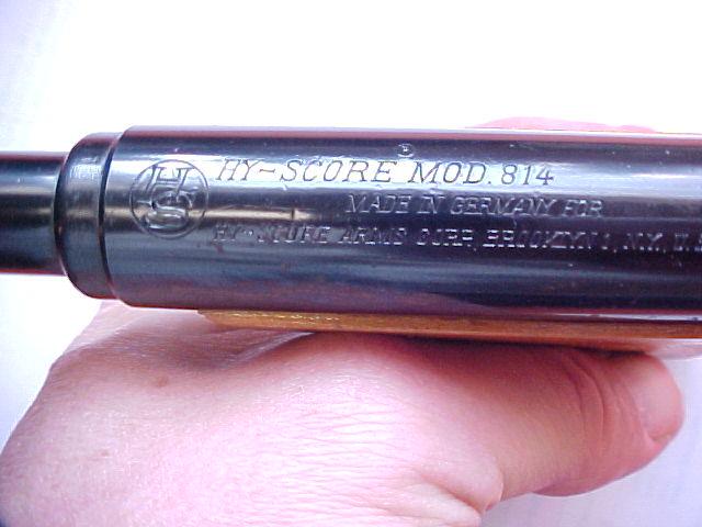 Hy - Score Model 814, Cal 177 Pistol, Germany For Sale at GunAuction ...