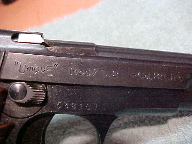 Manufacture D'Armes De Pyrenee Unique Model D.2, 22 Caliber, Semi Auto ...