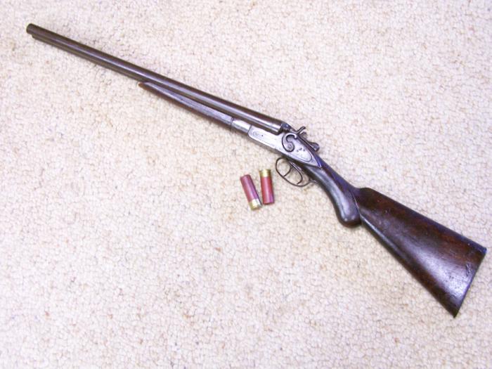 Sam Holt Arms, Belgium, No Ffl Sawed Off Shotgun, Hammers, 12 Ga ...