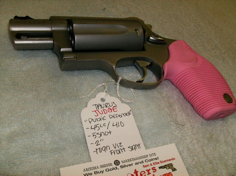 Taurus International Mfg. Co. Public Defender Pink 45/410 New (A7952-11 ...