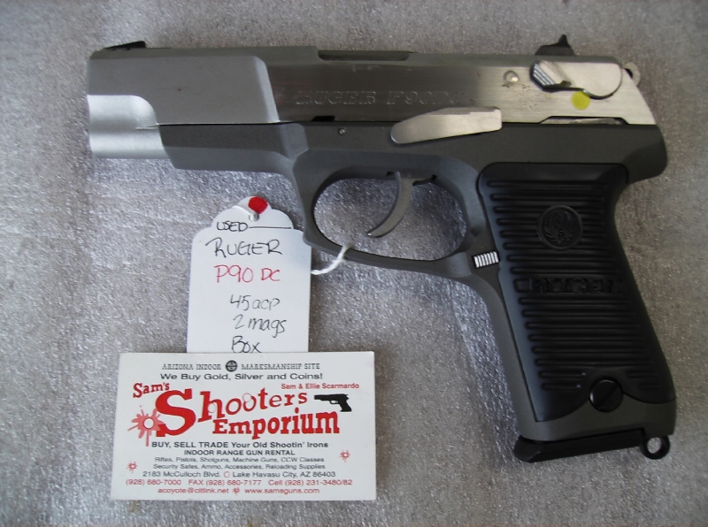 Ruger P90dc .45 Acp Orig. Box/Man. (A8877-12) For Sale at GunAuction ...
