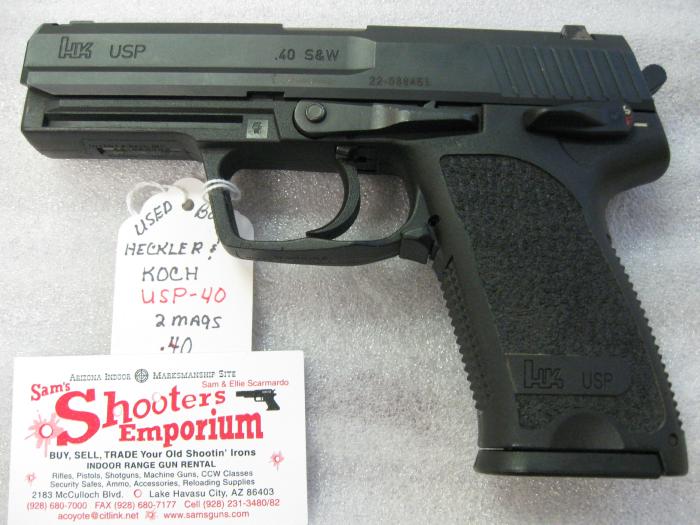 Heckler & Koch Usp-40 .40 S&W (6728) For Sale at GunAuction.com - 11733969