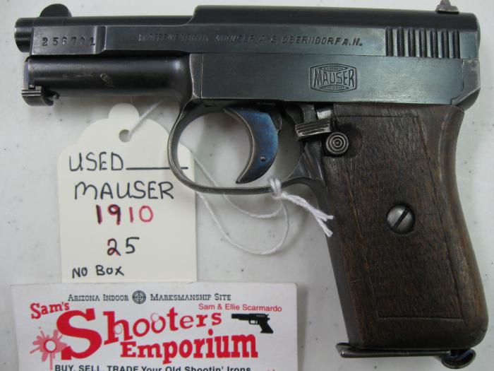 Mauser Werke, Oberndorf-Am-Neckar Mauser 1910 .25acp (A4966-09) For ...