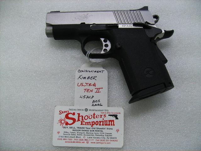 Kimber Mfg., Inc. Kimber Ultra Ten Ii Semi-Auto Pistol (A2806-08) For ...