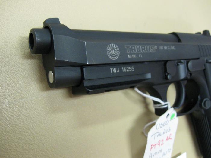Taurus International Mfg. Co. Taurus Pt92 Ar 9mm Auto Pawn/Surplus ...