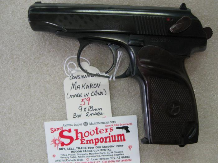Norinco Makarov Model 59 9x18 Box, 2 Mags (A4161-09) For Sale at ...
