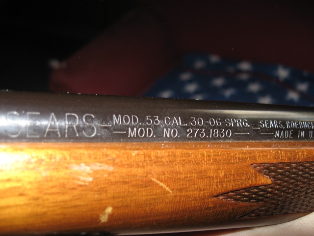 Sears, Roebuck & Co. Model 53, .30-06 Rifle Made By Winchester For Sale ...