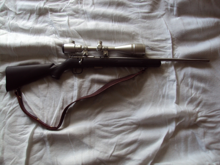 Savage 17 Hmr Stainless Steal 6x24x50 Lighted Scope For Sale At