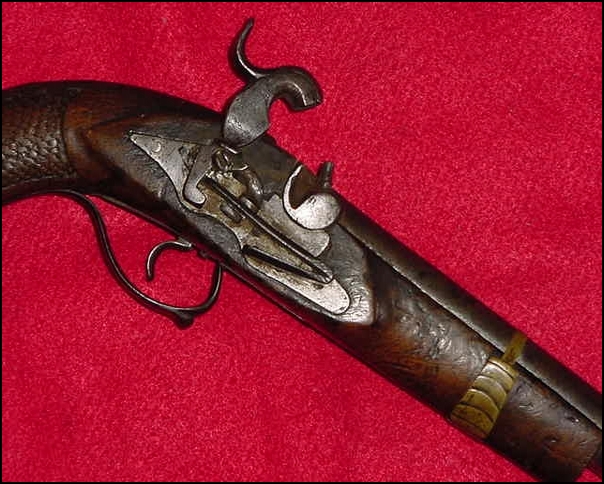 Early To Mid 1800'S Spanish Miquelet Naval Pistol With Sash Hook For ...