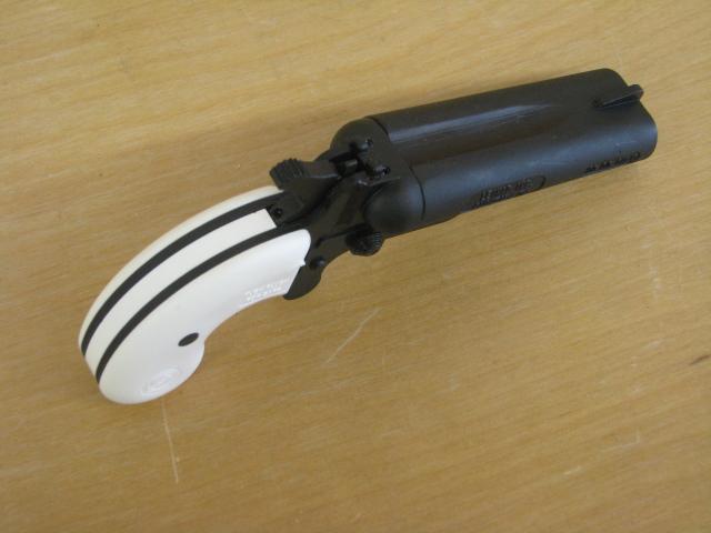Cobray Double Barrel Derringer 45/410 Leinad White Grips For Sale at ...