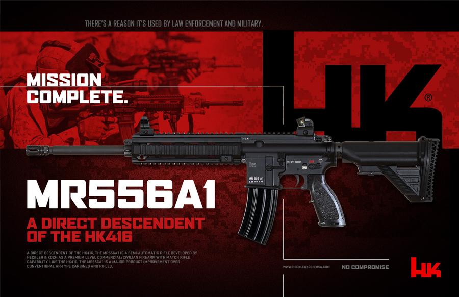 H&K Hk Mr556a1 5.56 Rifle Ar15 W/ Extras For Sale at GunAuction.com ...