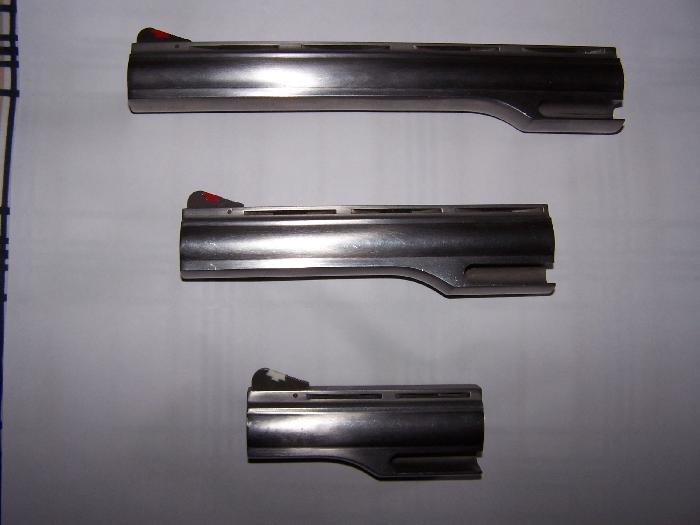 Dan Wesson 3 Barrel Shrouds, .357 4`, 6`, 8` Stainless Steel For Sale ...