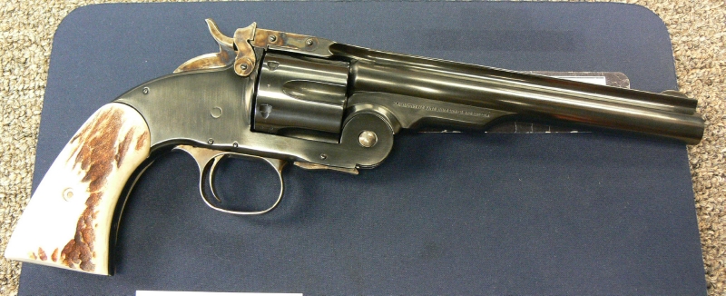 Cimarron F.A. Mfg. Co. Cimmaron Schofield 45lc Stag Grips 7` Bbl For ...