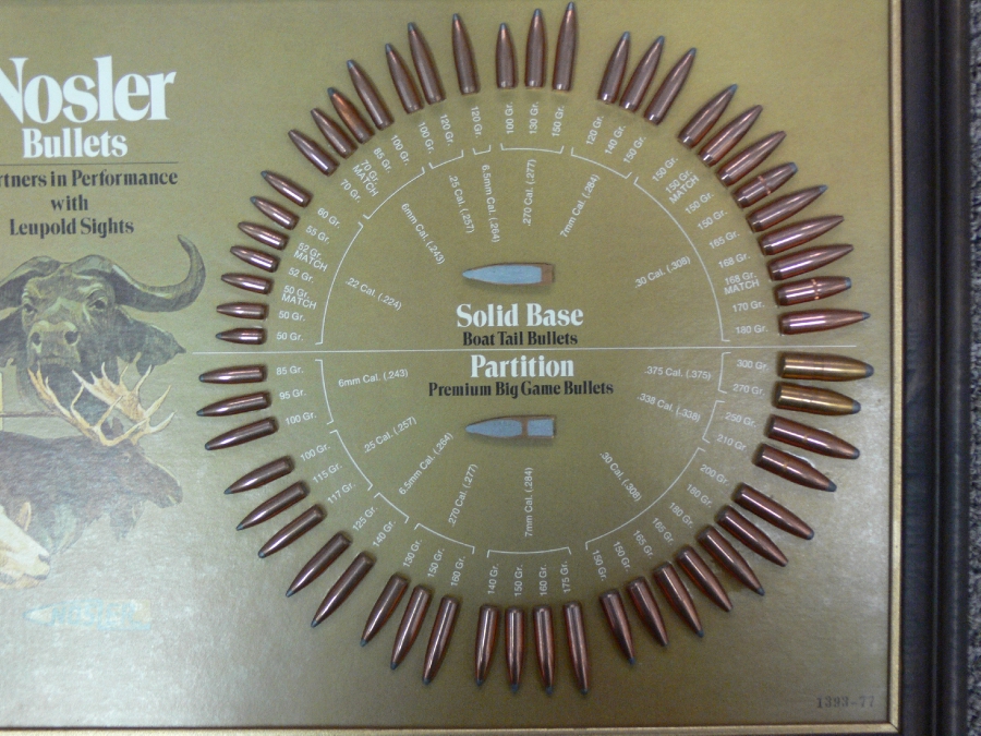 Nosler Framed Bullet Display For Sale at GunAuction.com - 12089843