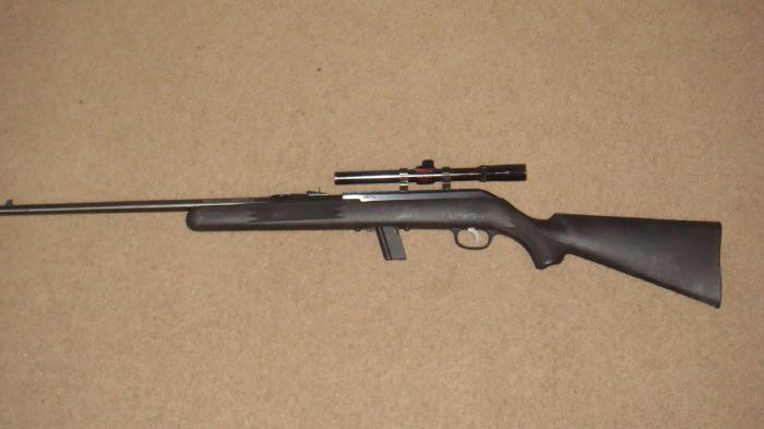 Savage Arms Corp. Savage Arms Model 64 .22 Automatic Rifle W/ Scope For ...