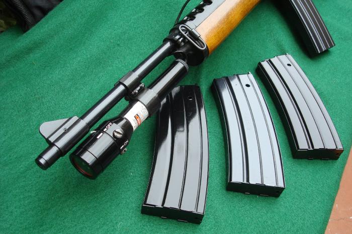 Ruger Mini-14 Pre-Ban .223 Cal Factory Folder W/Red Dot Sight, Laser ...