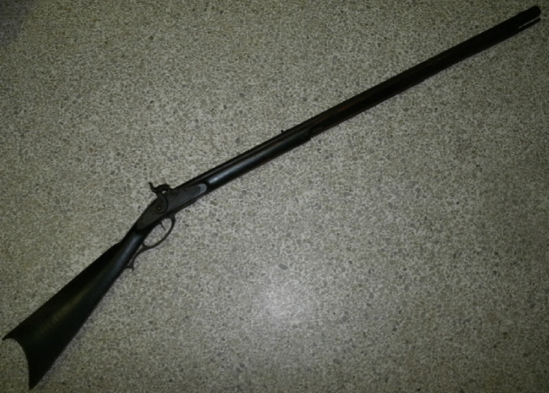 W. Wells & Bros. Madison, Ind. 1800s Boys Fullstock Long Rifle .36 Cal ...