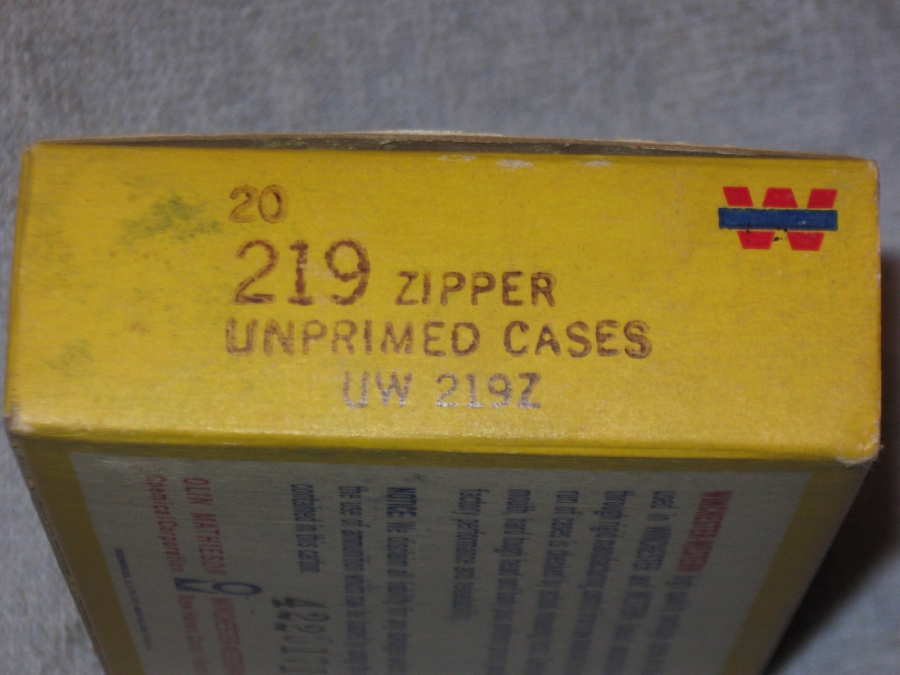 Winchester Western 219 Zipper Unprimed Brass For Sale at GunAuction.com ...