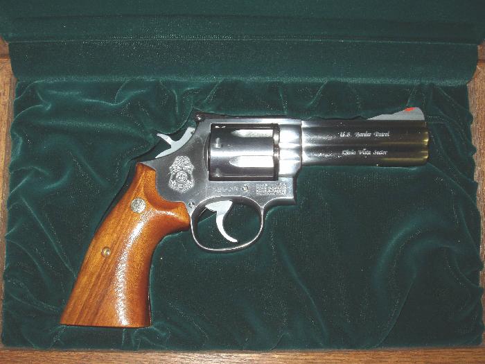 Smith & Wesson Model 686 U.S. Border Patrol, Chula Vista 357 Mag.