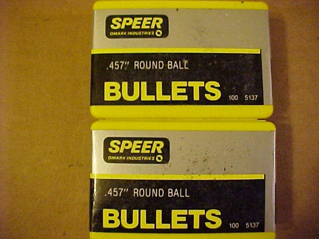 Speer 457 Round Ball Bullets 2 Boxes 200 Rds Nos For Sale at GunAuction ...