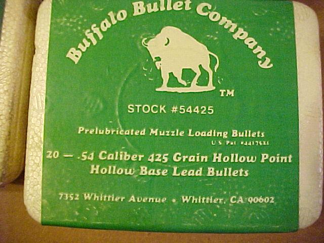 120 54 Cal Buffalo Bullets 425 Gr Hp Nos For Sale at GunAuction.com ...