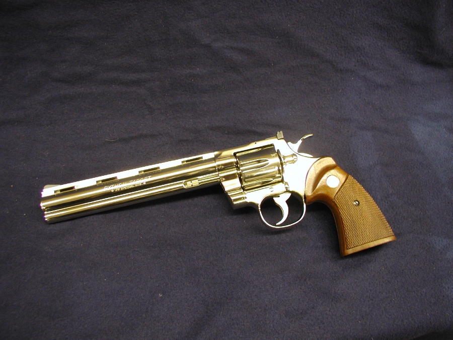 Colt Python Target 8 Inch Barrel 38 Spl Nickel For Sale at GunAuction ...