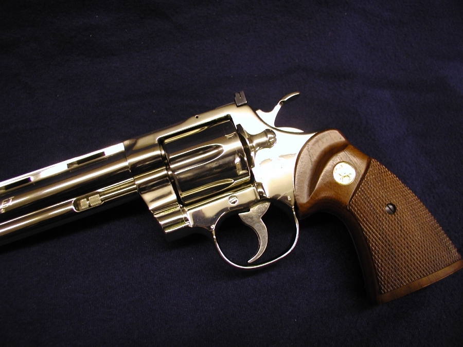 Colt Python Target 8 Inch Barrel 38 Spl Nickel For Sale at GunAuction ...