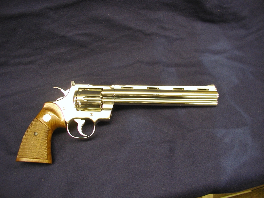 Colt Python Target 8 Inch Barrel 38 Spl Nickel For Sale at GunAuction ...