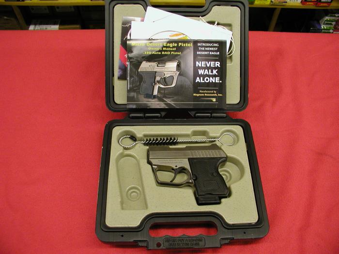 Magnum Research, Inc. Micro Desert Eagle 380 Cal. Nickel Teflon For ...