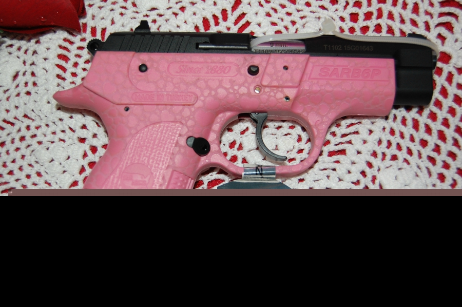 Eaa/Witness/Sar B6p Pink Polymer Frame W/ Laser Etched Hearts 9mm 9mm ...