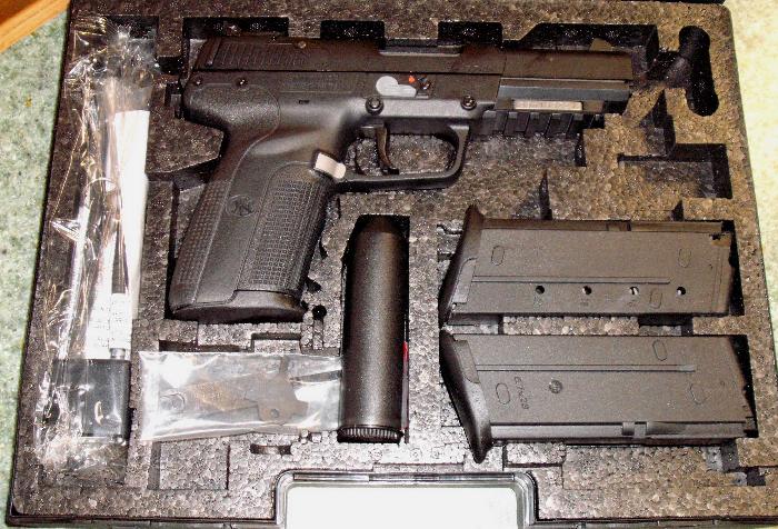 Fabrique Nationale Fnh 5.7 Pistol, 3 20 Rd Mags For Sale at GunAuction ...