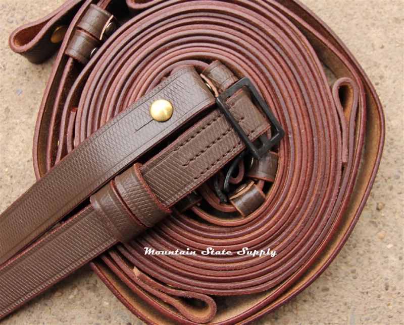 Ruger No.1 Sr-556 Mini 14 30 Leather Rifle Sling For Sale at GunAuction ...