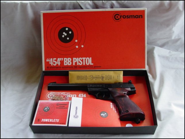 Crosman 454,Semi-Auto Bb Pistol/Co2,W/Box.Nice For Sale at GunAuction ...