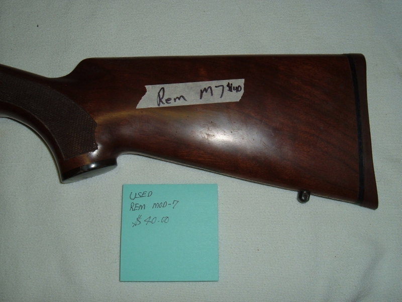 Rem Mod-7 Stock Used Take-Off For Sale at GunAuction.com - 11051836