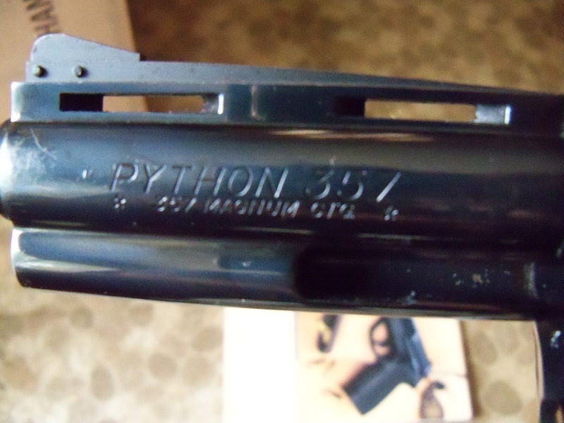 Colt Python 4in Blue Steel Beautiful For Sale at GunAuction.com - 10602003