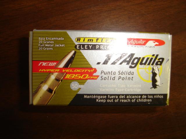 250 Rounds Aguila .17 Aguila Ammo For Sale at GunAuction.com - 9156036