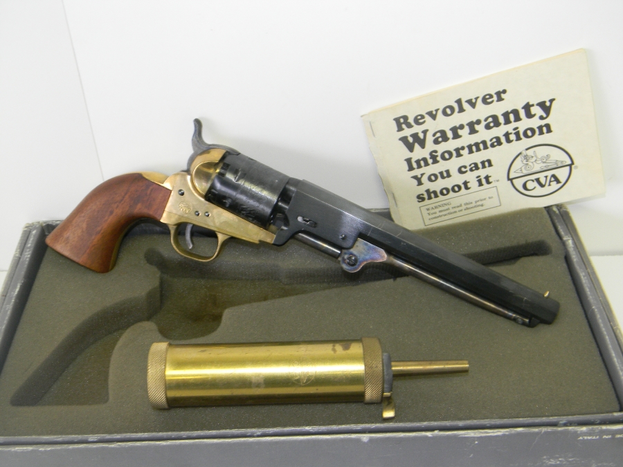 Cva 1851 Colt Navy 36cal W/Box Powder Flask For Sale at GunAuction.com ...