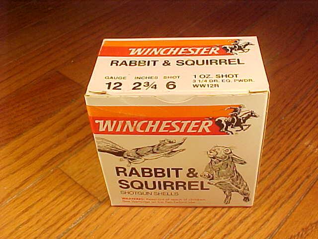 Box Winchester Rabbit & Squirrel 12 Gauge 6 Shot For Sale at GunAuction ...